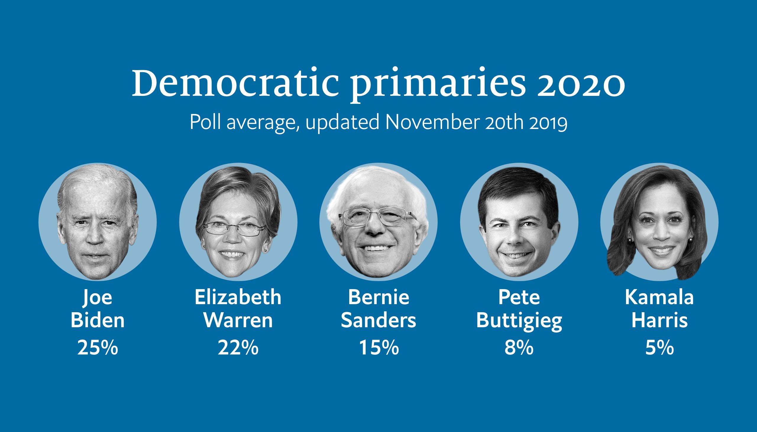 Who is ahead in the Democratic primary race?